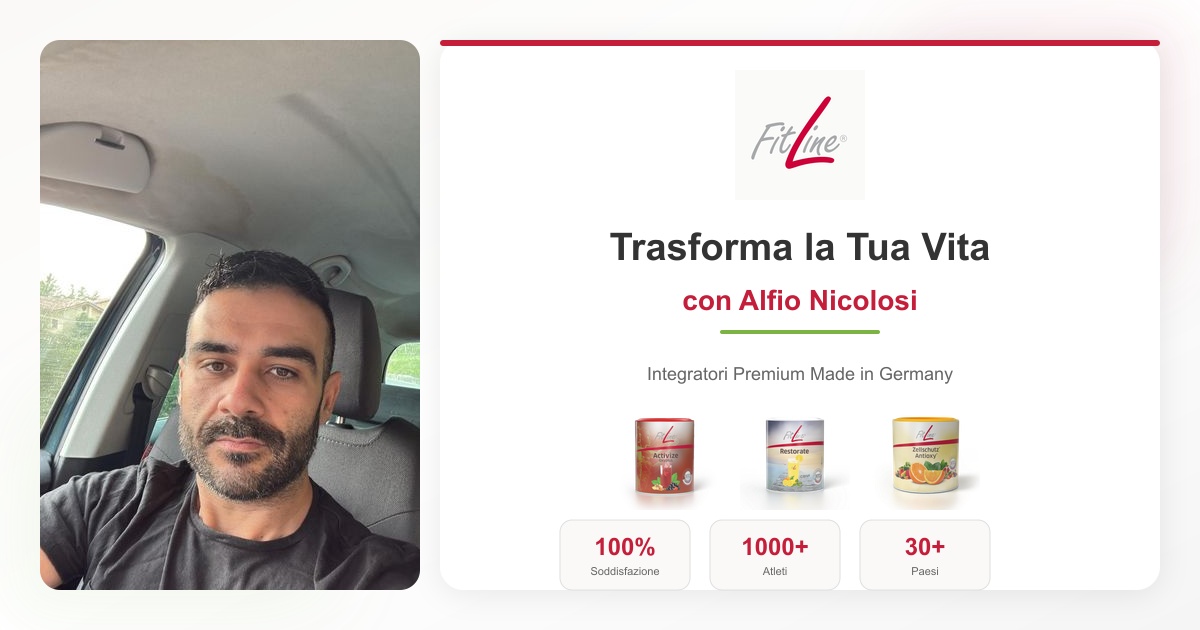 FitLine con Alfio Nicolosi | Integratori Premium Made in Germany per ...